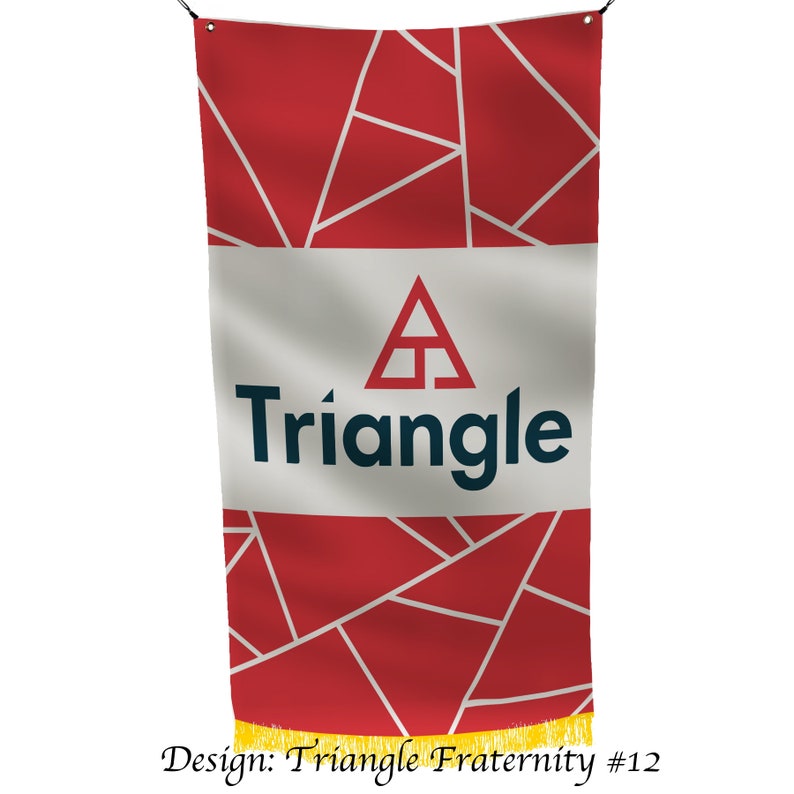 Triangle Fraternity Flag Banner officially Licensed - Etsy