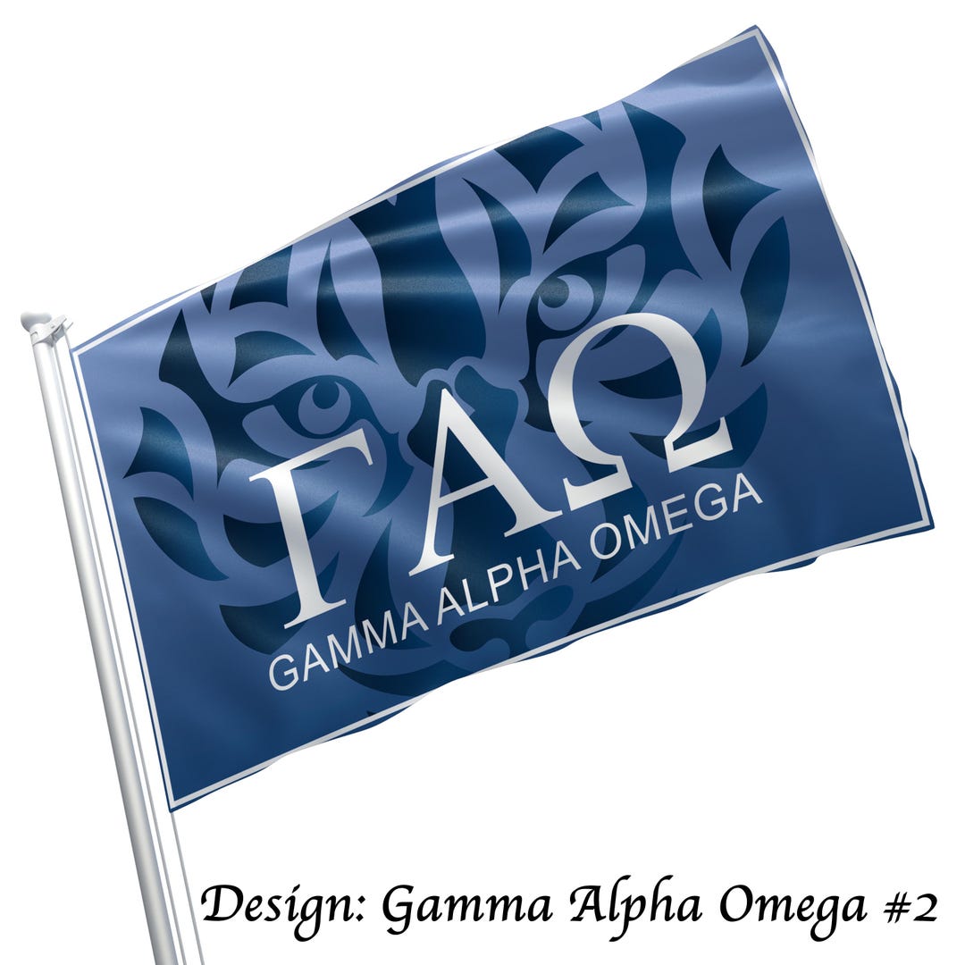 Gamma Alpha Omega Officially Licensed Flag Banner - Etsy