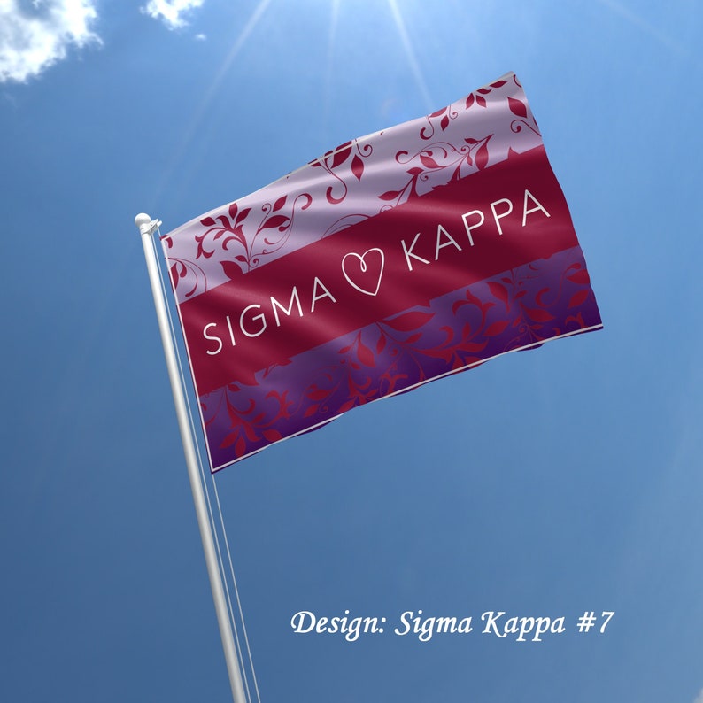 Sigma Kappa Officially Licensed Flag Banner - Etsy