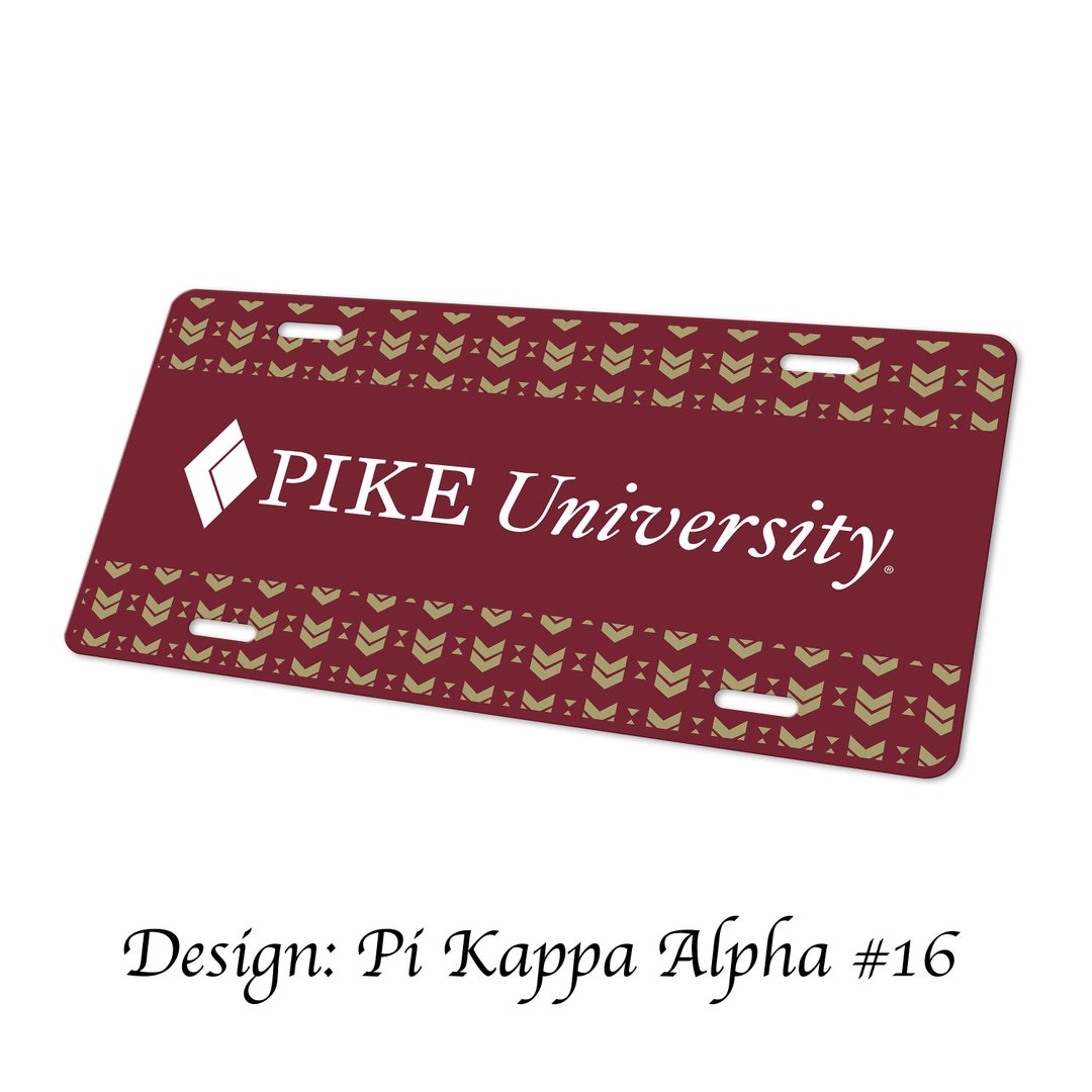 Pi Kappa Alpha Decorative Aluminum License Plate - Etsy
