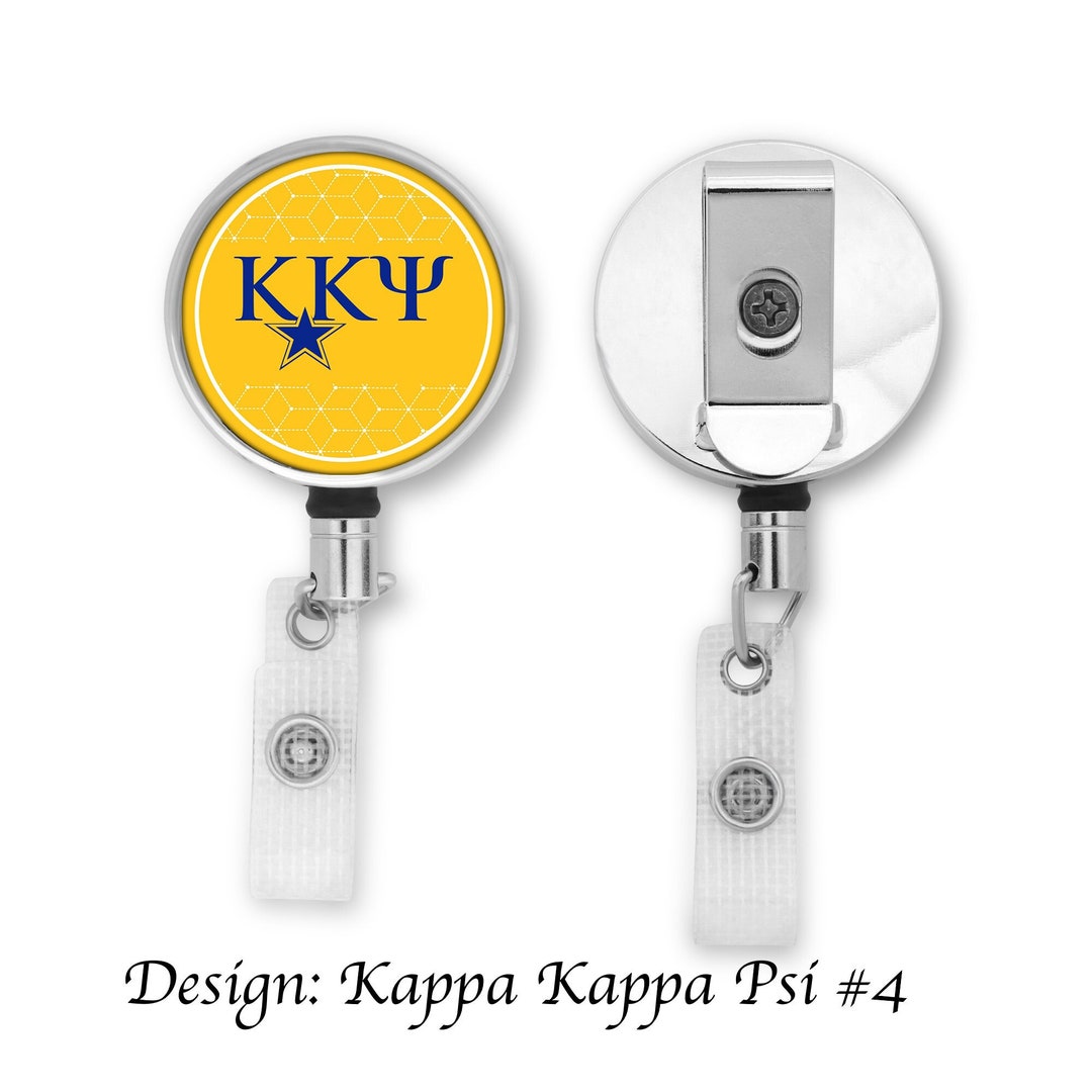 Kappa Kappa Psi Porte-bobine de badge d'identification rétractable ...