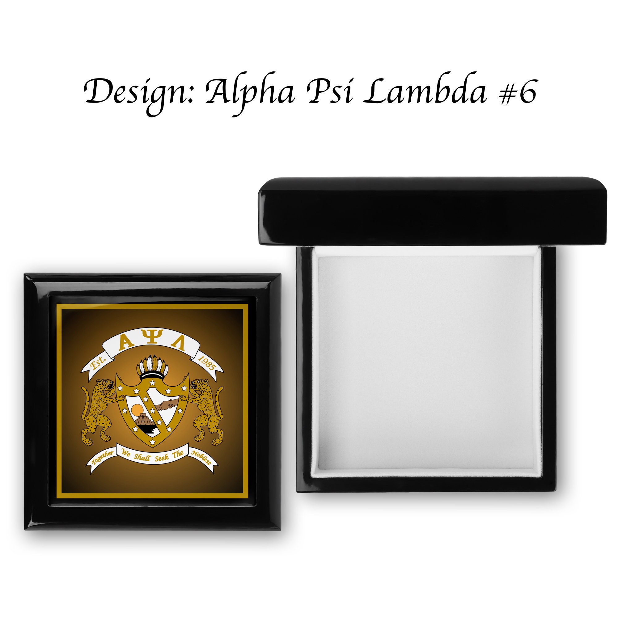 Alpha Psi Lambda Wooden Keepsake Box - Etsy