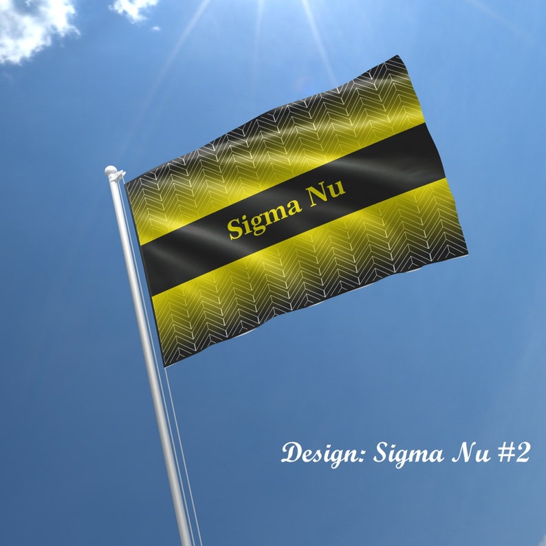 Sigma Nu Officially Licensed Flag Banner - Etsy