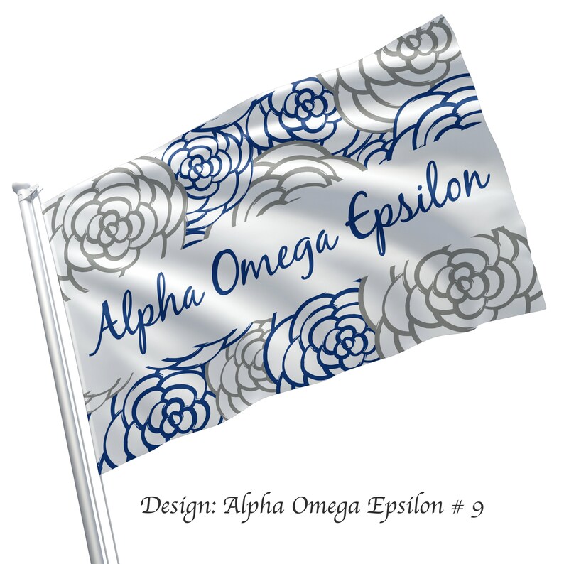 Alpha Omega Epsilon Flag Banner Officially Licensed Product - Etsy