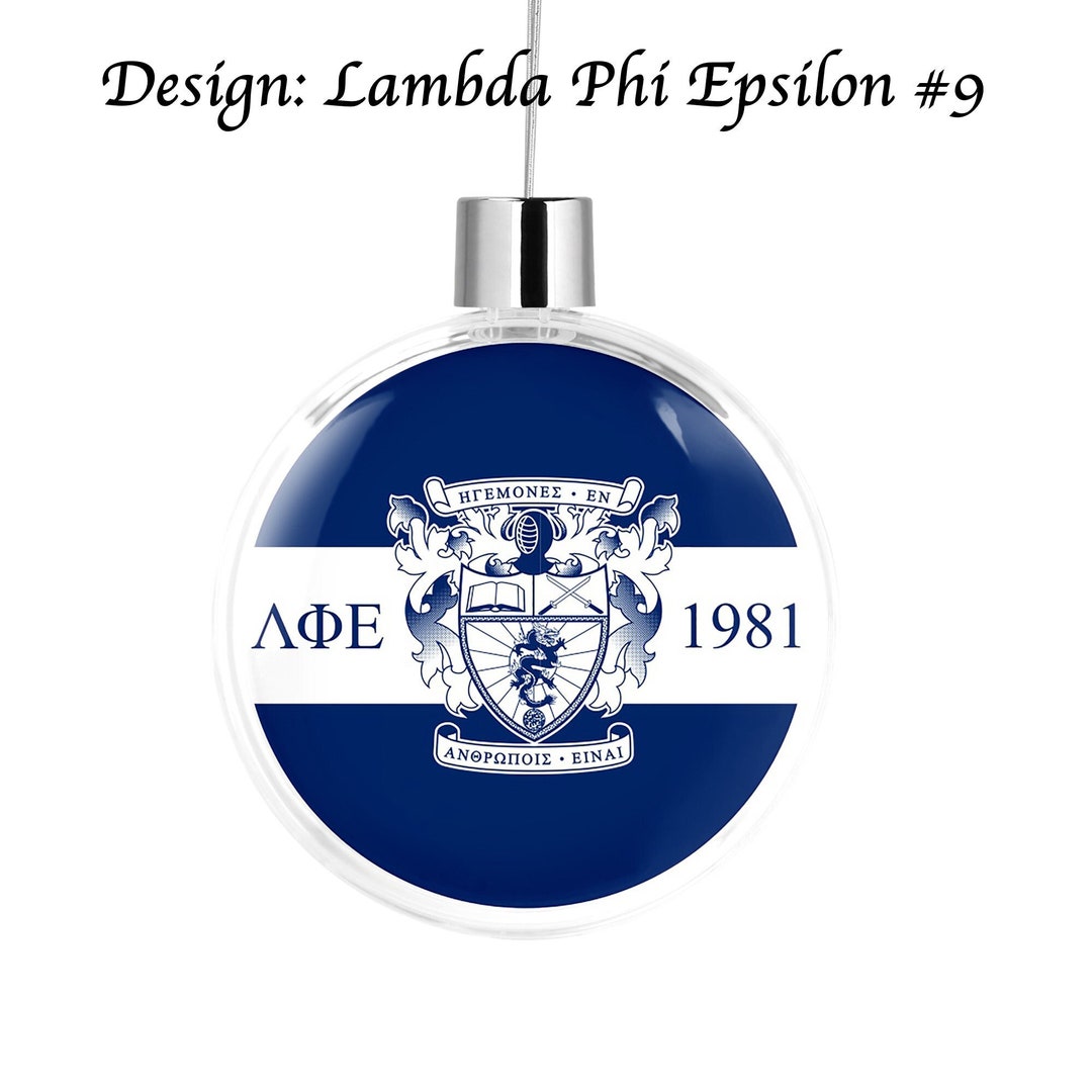 Lambda Phi Epsilon Round Flat Ornament - Etsy