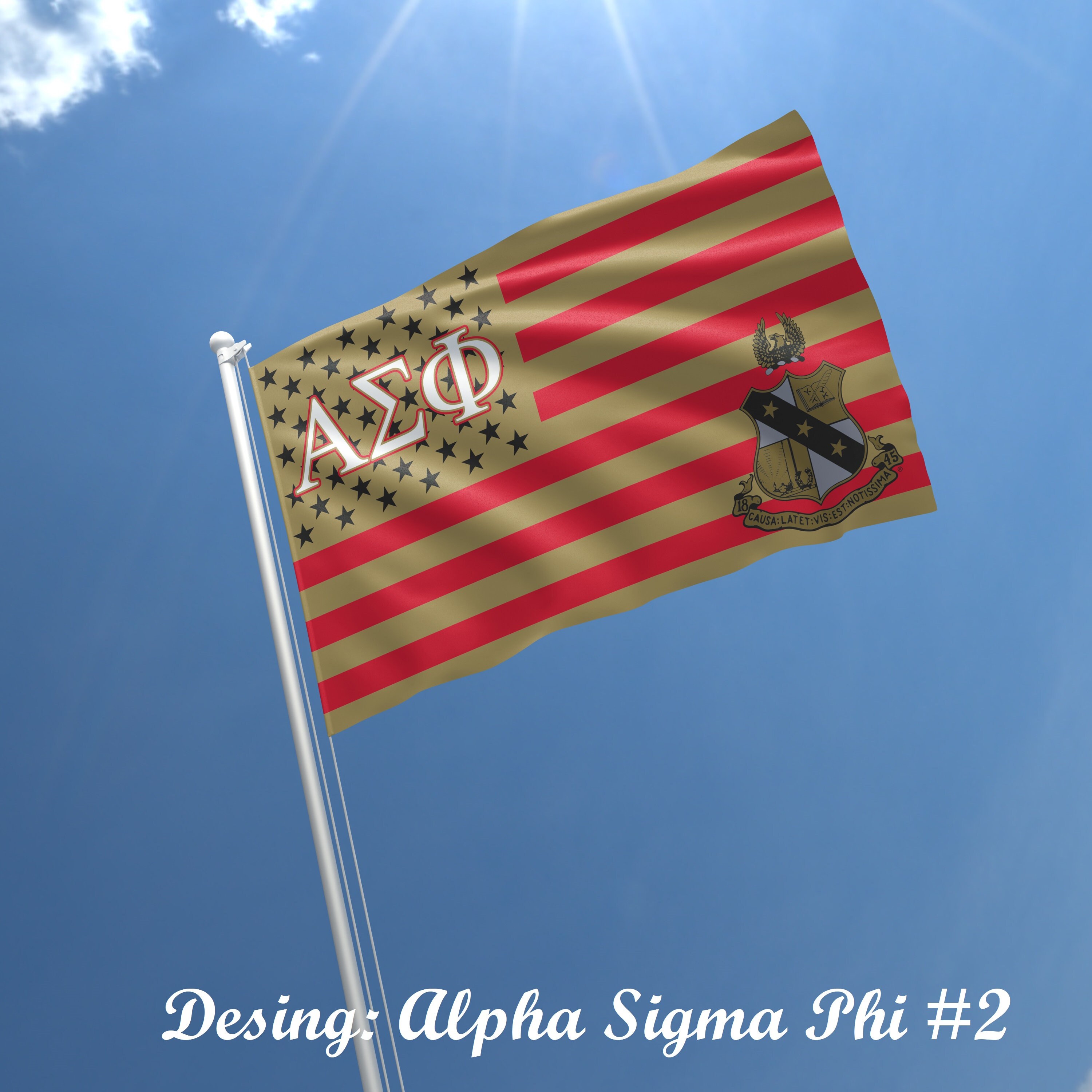 Alpha Sigma Phi Officially Licensed Flag Banner - Etsy