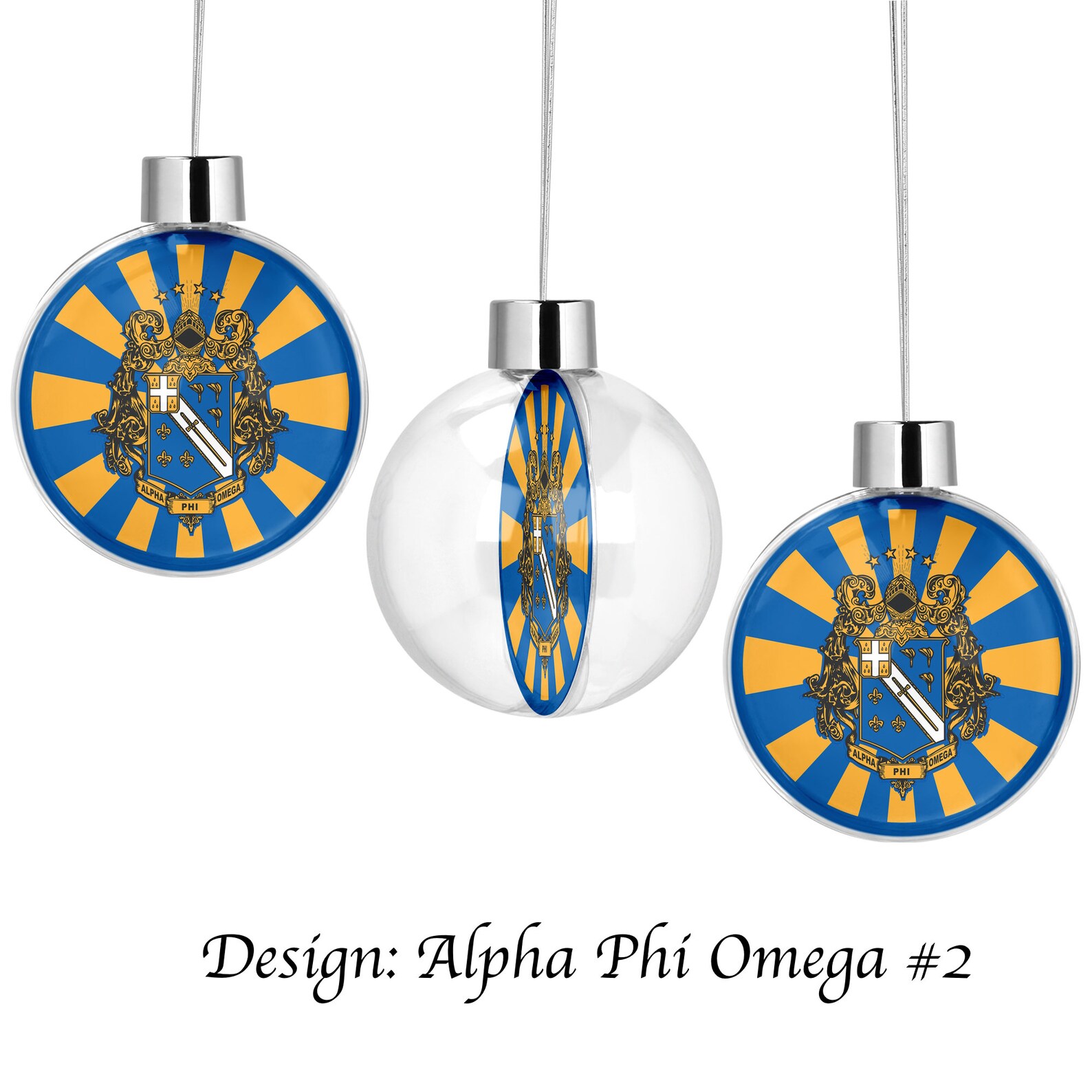 Alpha Phi Omega Round Ball Ornament Christmas Decor - Etsy