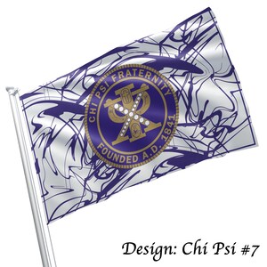 Chi Psi Officially Licensed Flag Banner - Etsy