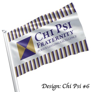 Chi Psi Officially Licensed Flag Banner - Etsy