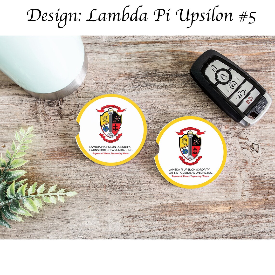 Lambda Pi Upsilon Car Cup Holder Coasters Sandstone (set of 2) - Etsy