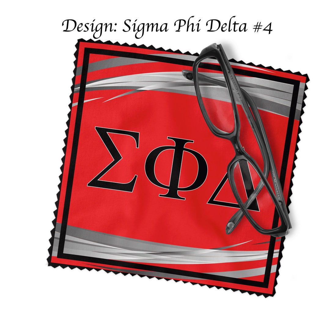 Sigma Phi Delta Eyeglass Cleaner & Microfiber Cleaning Cloth - Etsy