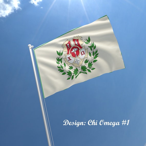Chi Omega Officially Licensed Flag Banner - Etsy