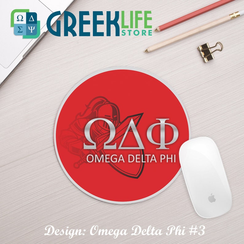 Omega Delta Phi Mousepad Round - Etsy