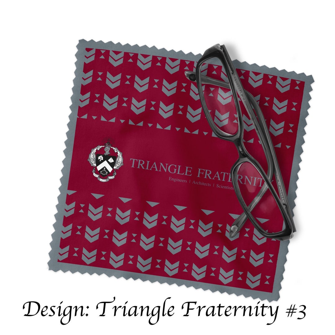 Triangle Fraternity Eyeglass Cleaner & Microfiber Cleaning Cloth - Etsy