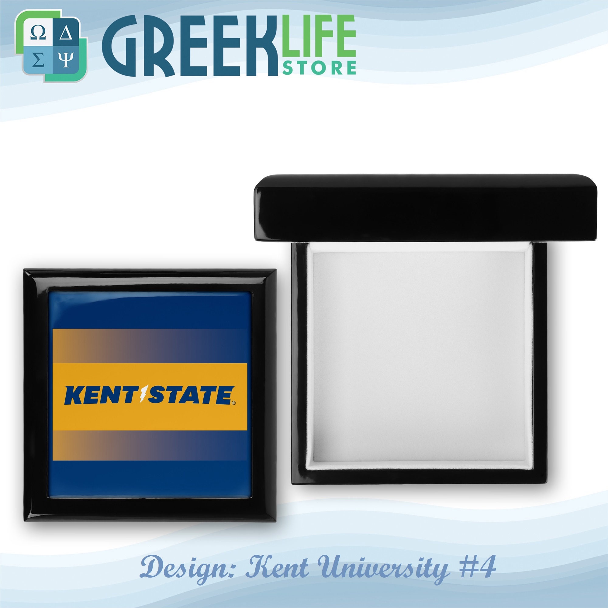 Kent State University Wooden Keepsake Box - Etsy