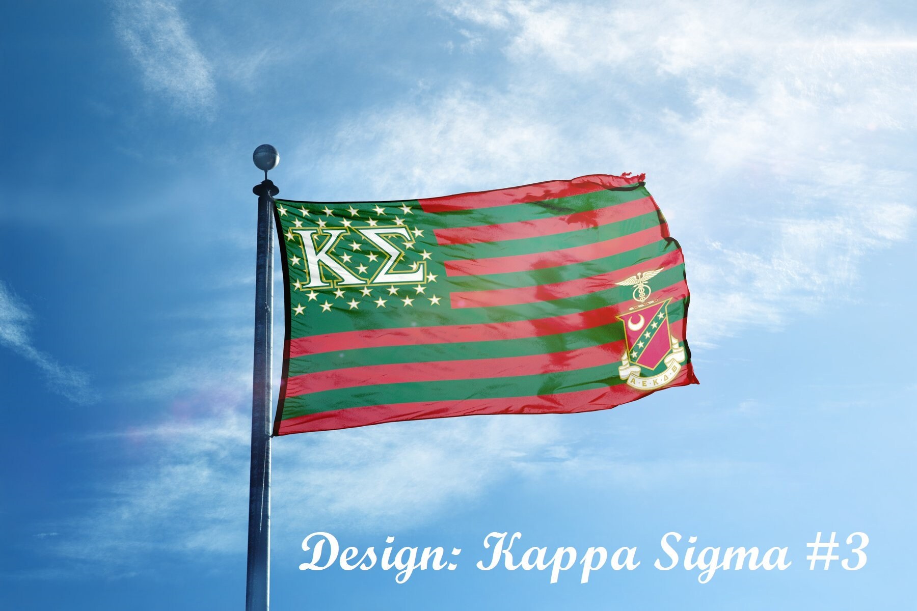 Kappa Sigma Flag Banner Producto con licencia oficial - Etsy México