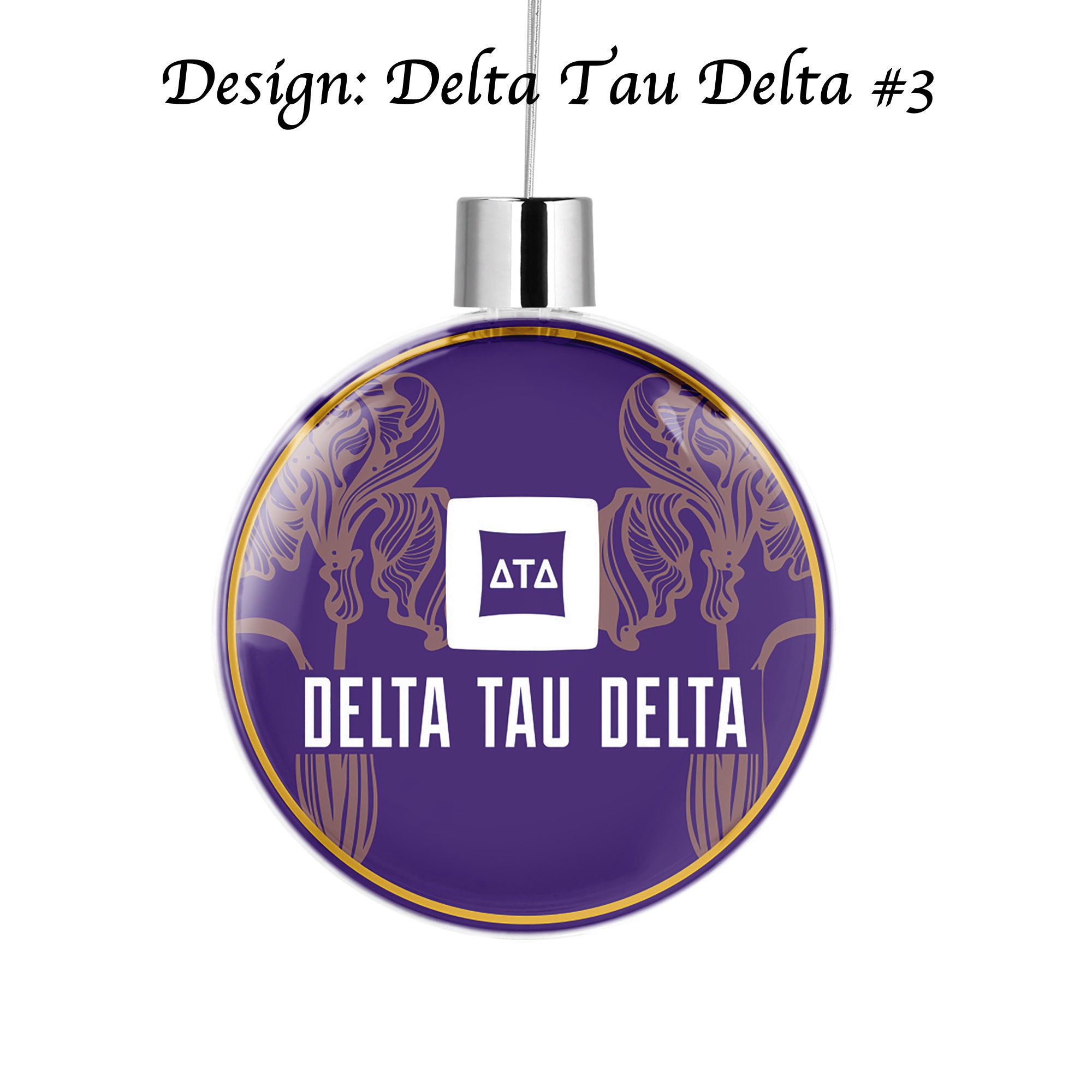 Delta Tau Delta Round Flat Ornament - Etsy