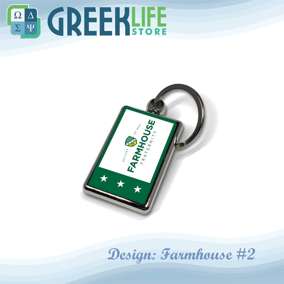 Farmhouse Key Chain Metallic - Etsy