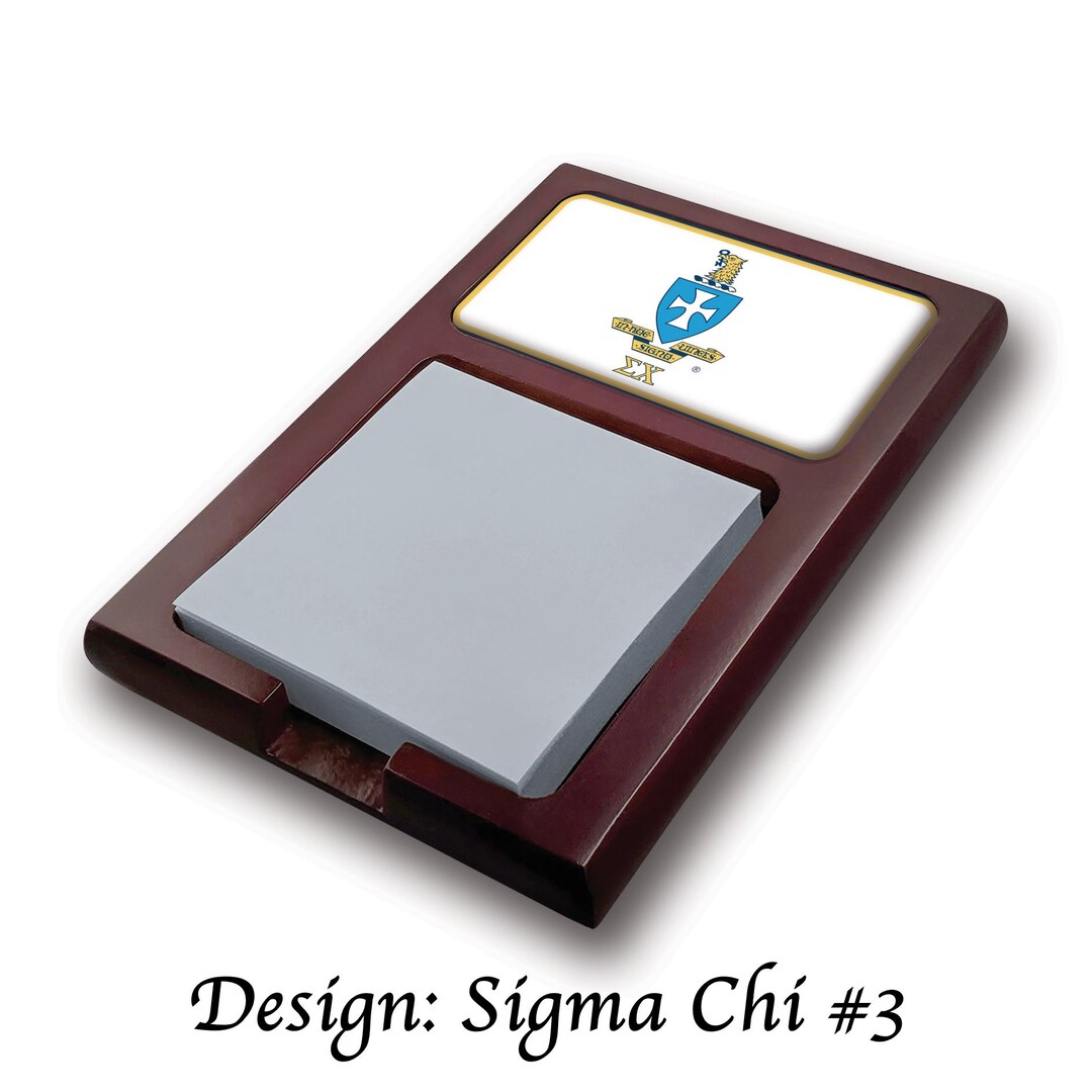 Sigma Chi Wooden Desk Organizer - Etsy