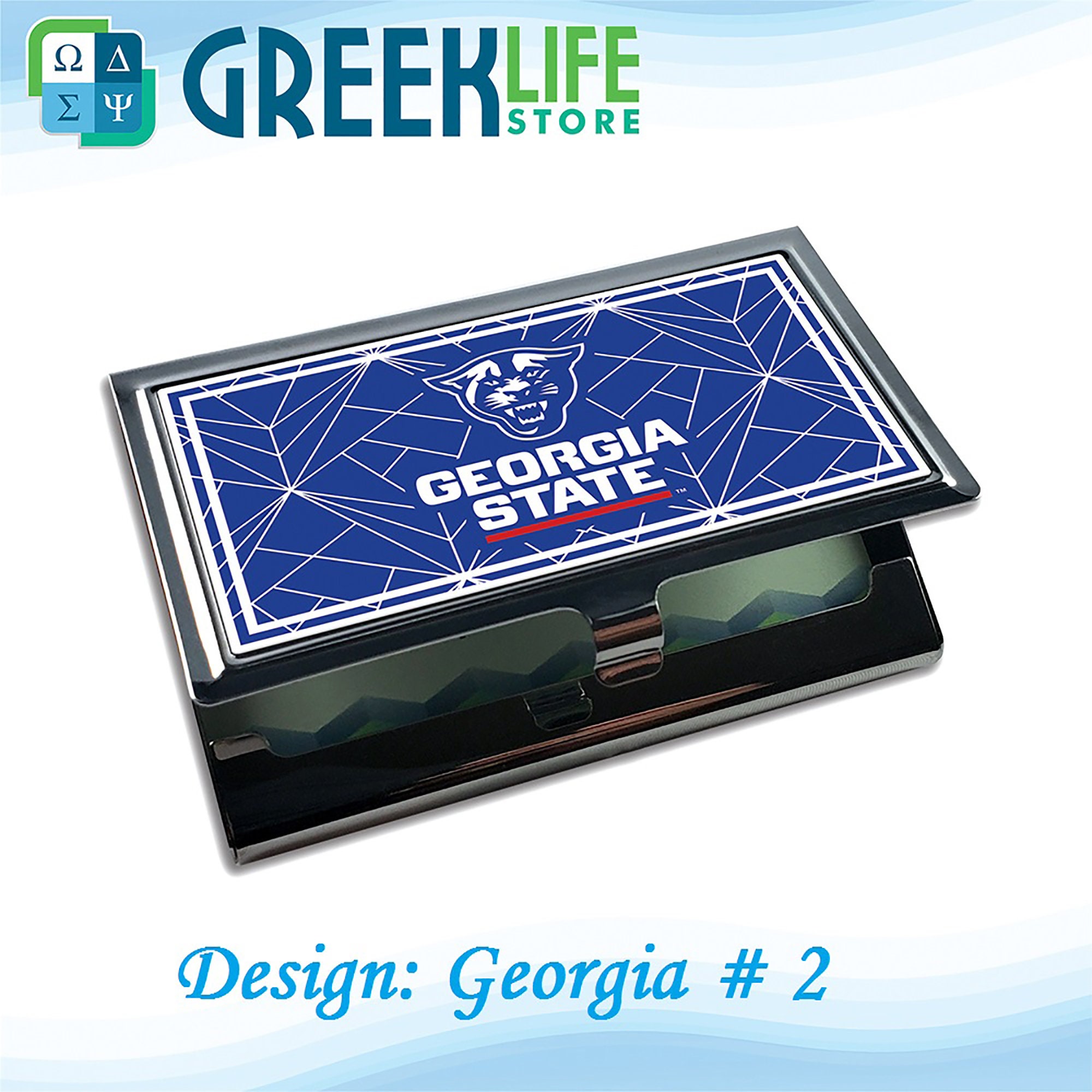 Georgia State University Business Card Holder - Etsy