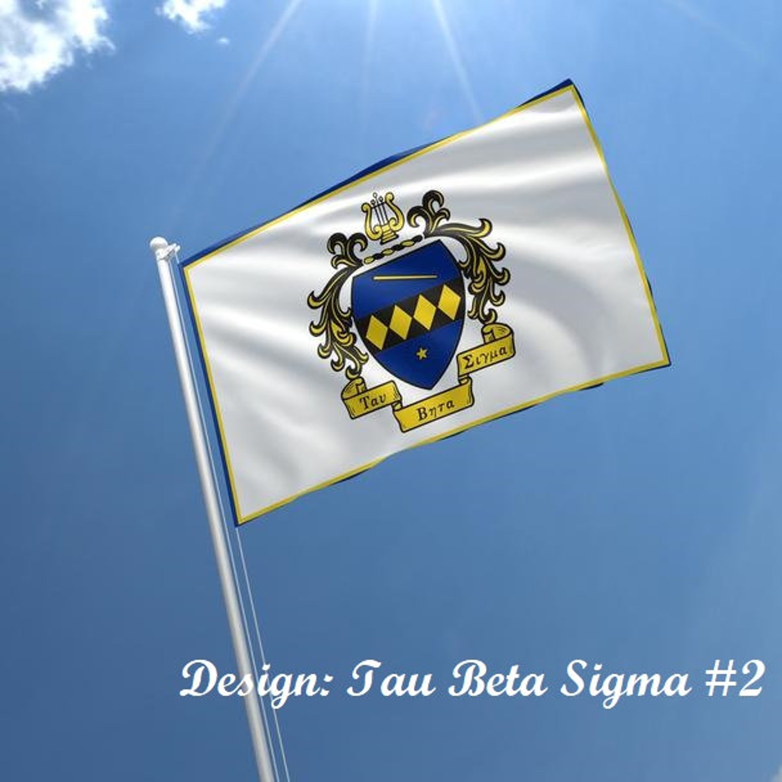 Tau Beta Sigma Officially Licensed Flag Banner | Etsy