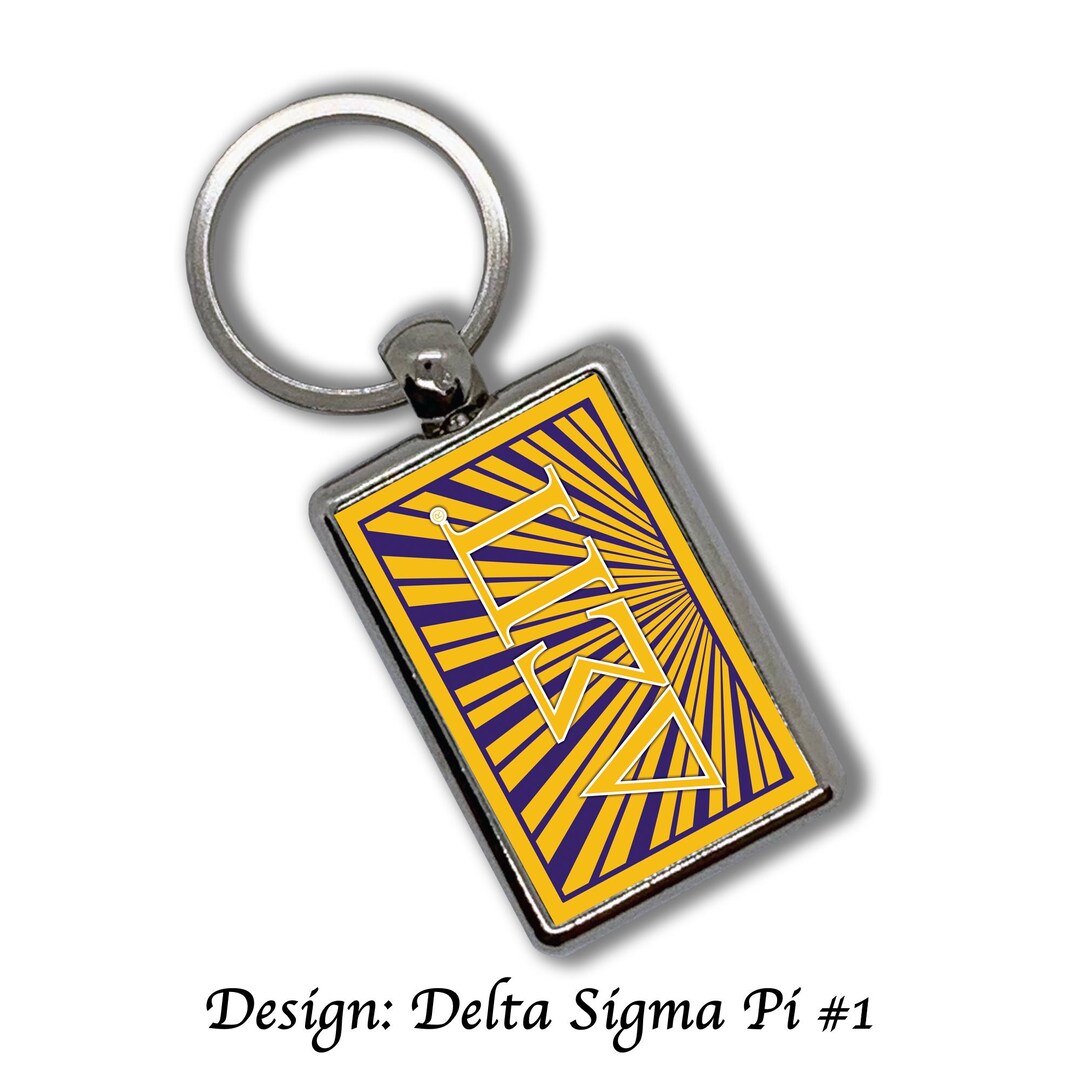 Delta Sigma Pi Key Chain Metallic - Etsy