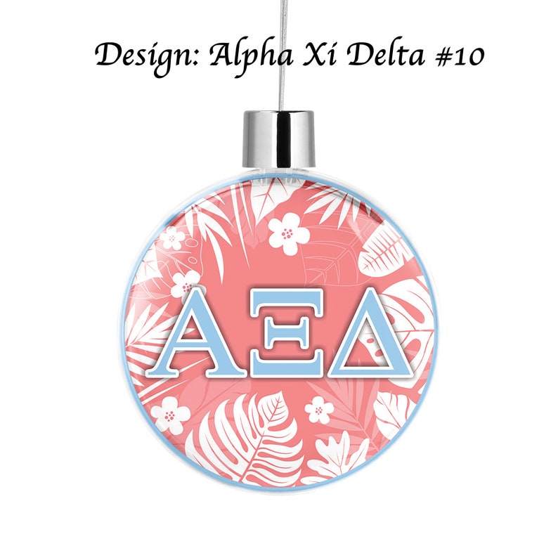 Alpha Xi Delta Round Flat Ornament - Etsy