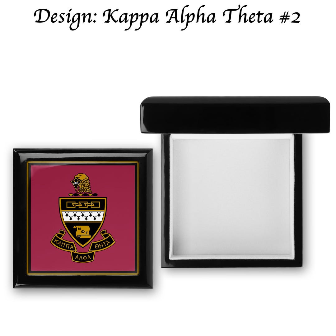Kappa Alpha Theta Wooden Keepsake Box - Etsy