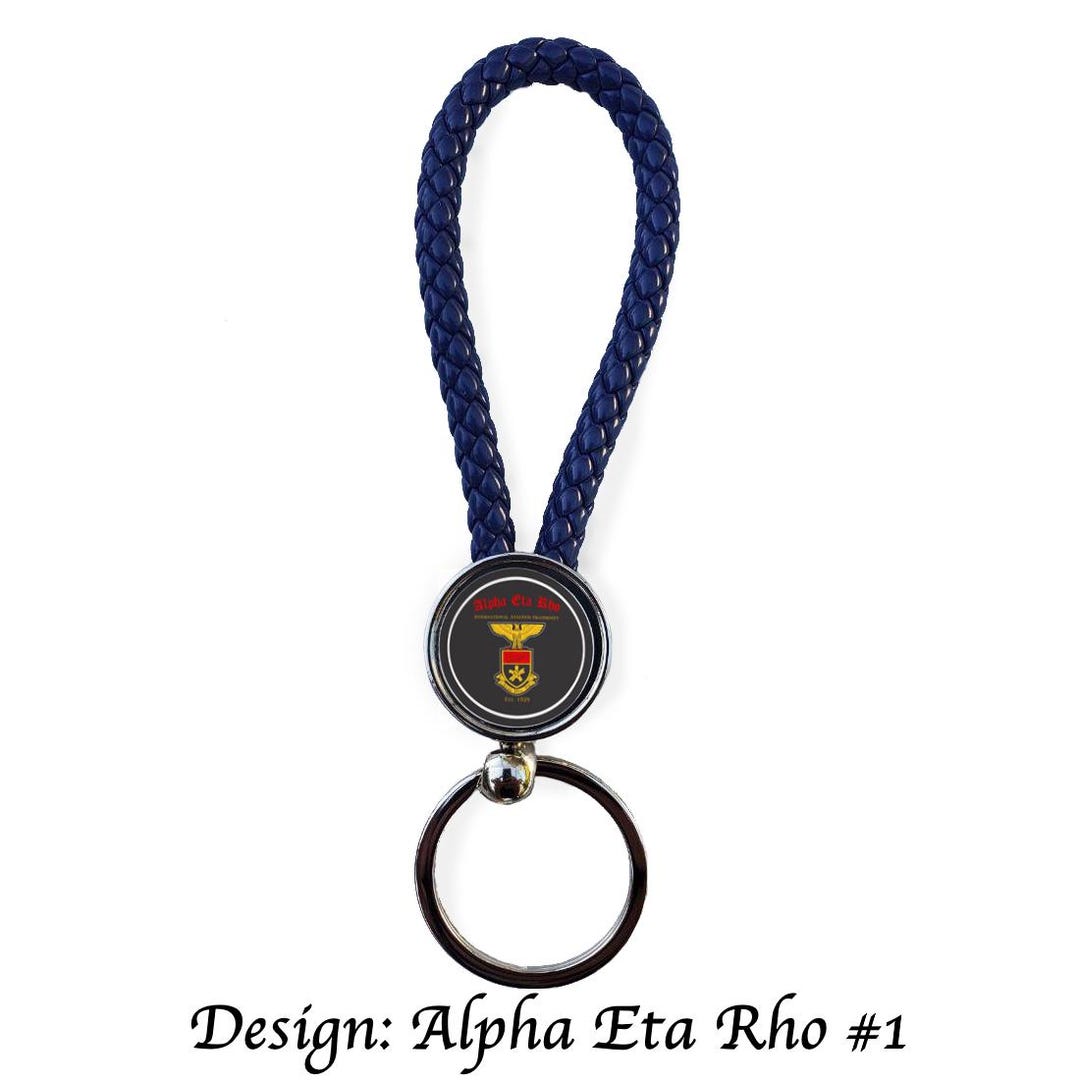 Alpha Eta Rho Key Chain Round - Etsy