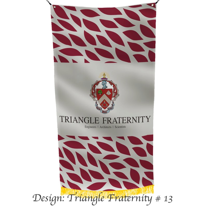 Triangle Fraternity Flag Banner officially Licensed - Etsy