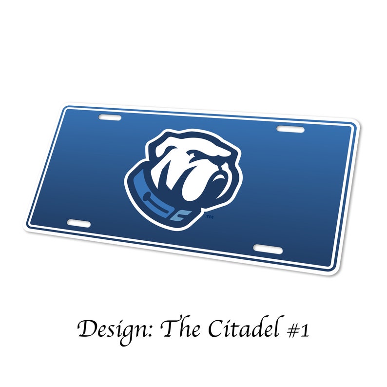 The Citadel Decorative Aluminum License Plate - Etsy