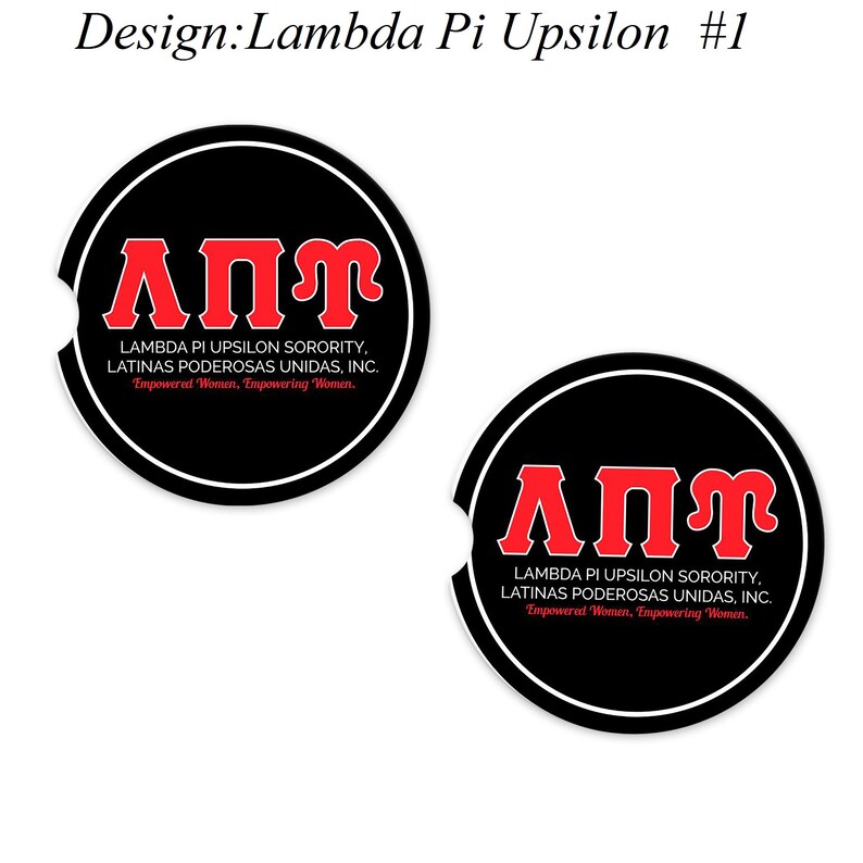 Lambda Pi Upsilon Car Cup Holder Coasters Sandstone set of 2 - Etsy