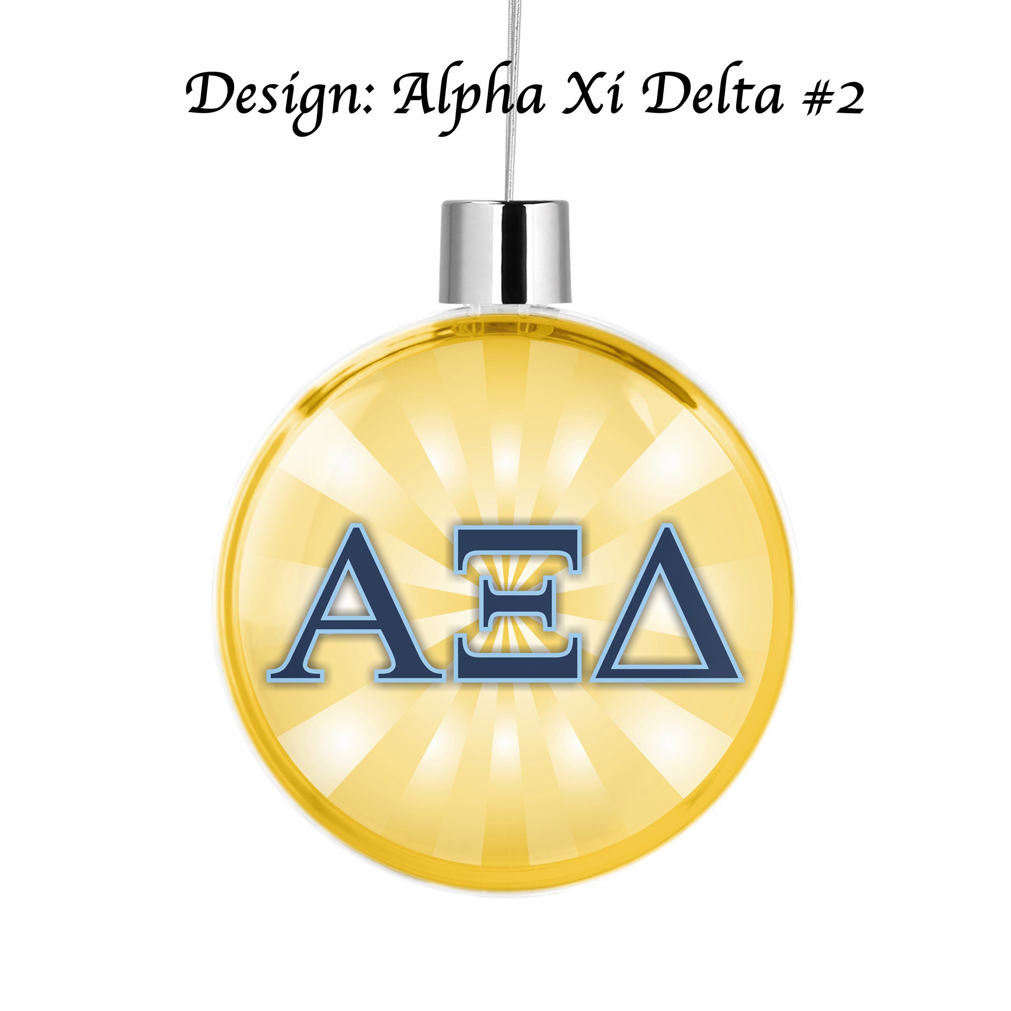 Alpha Xi Delta Round Flat Ornament - Etsy