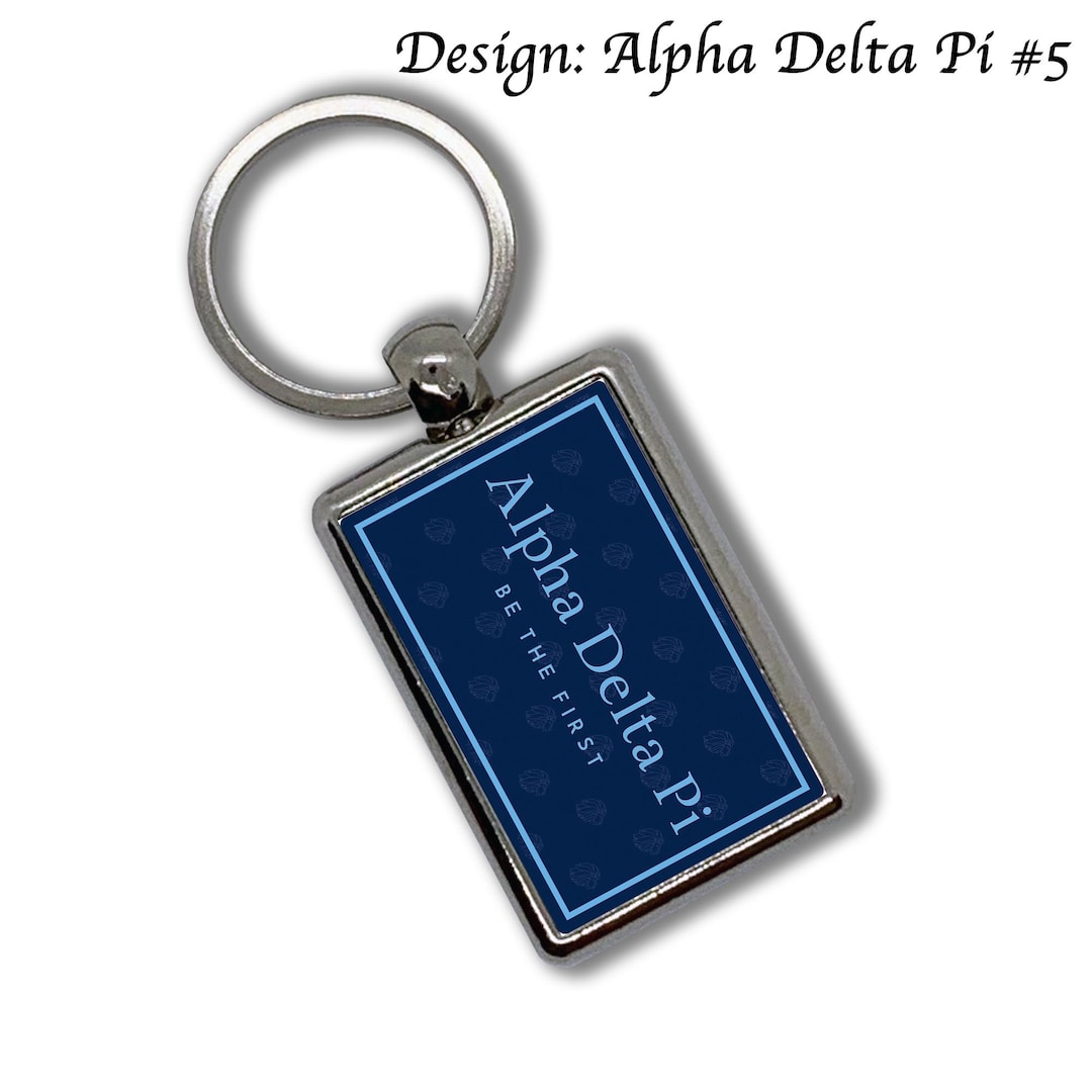 Alpha Delta Pi Key Chain Metallic - Etsy