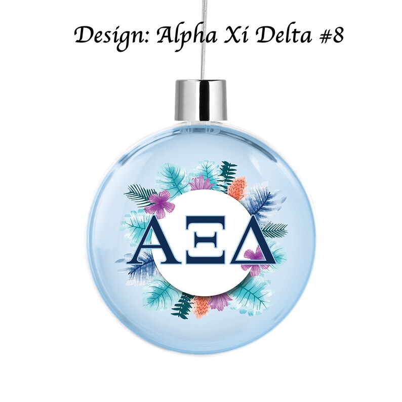 Alpha Xi Delta Round Flat Ornament - Etsy