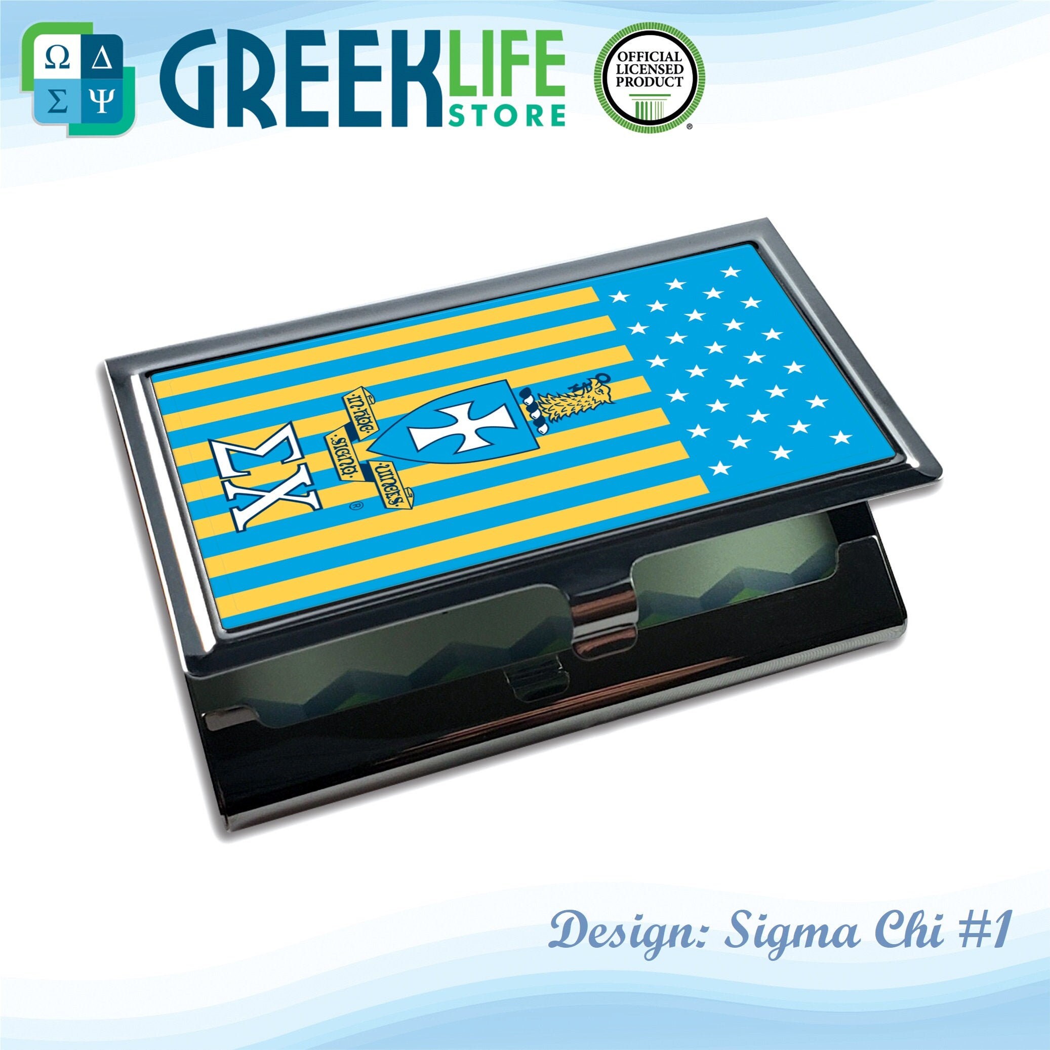 Sigma Chi Business Card Holder | Etsy