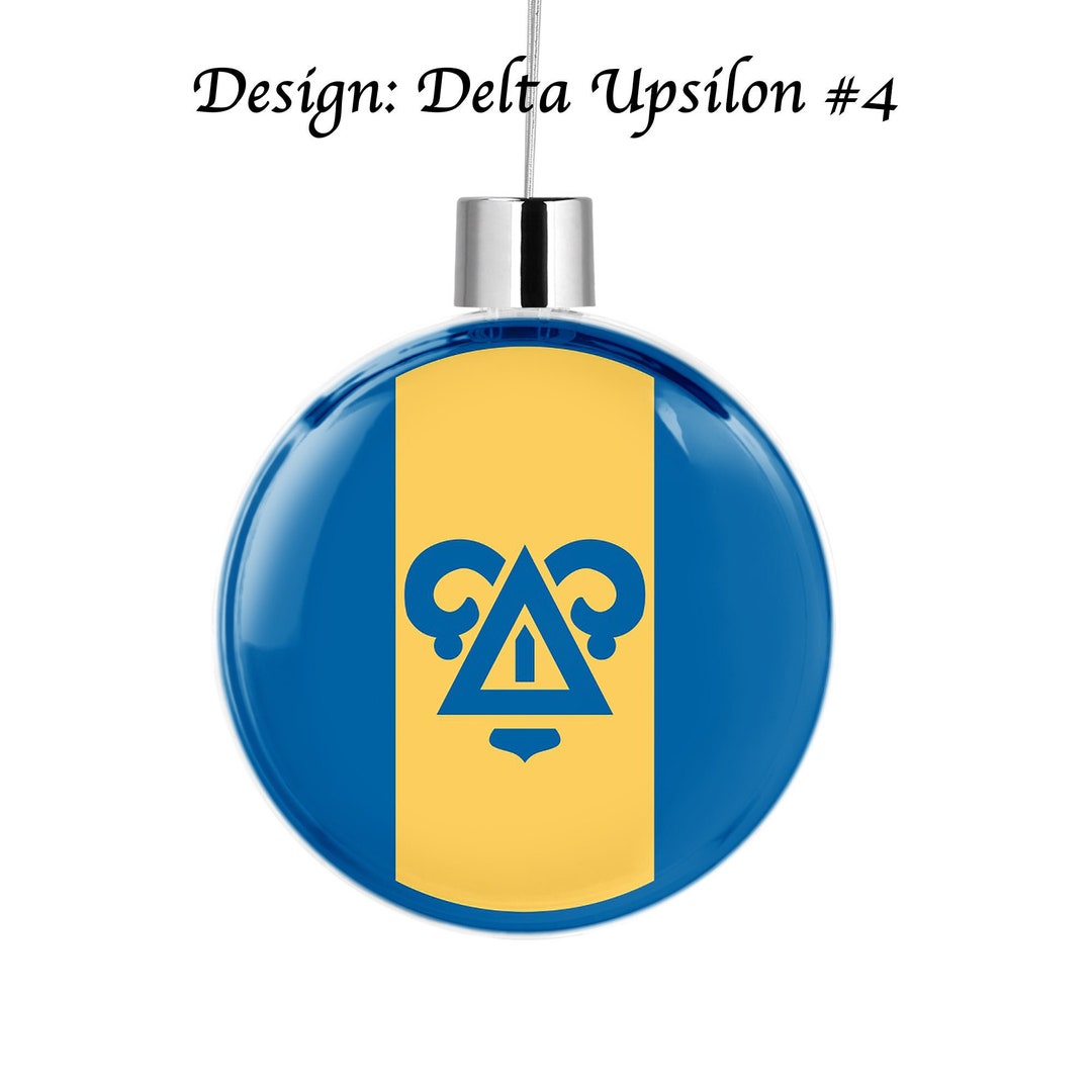 Delta Upsilon Round Flat Ornament - Etsy