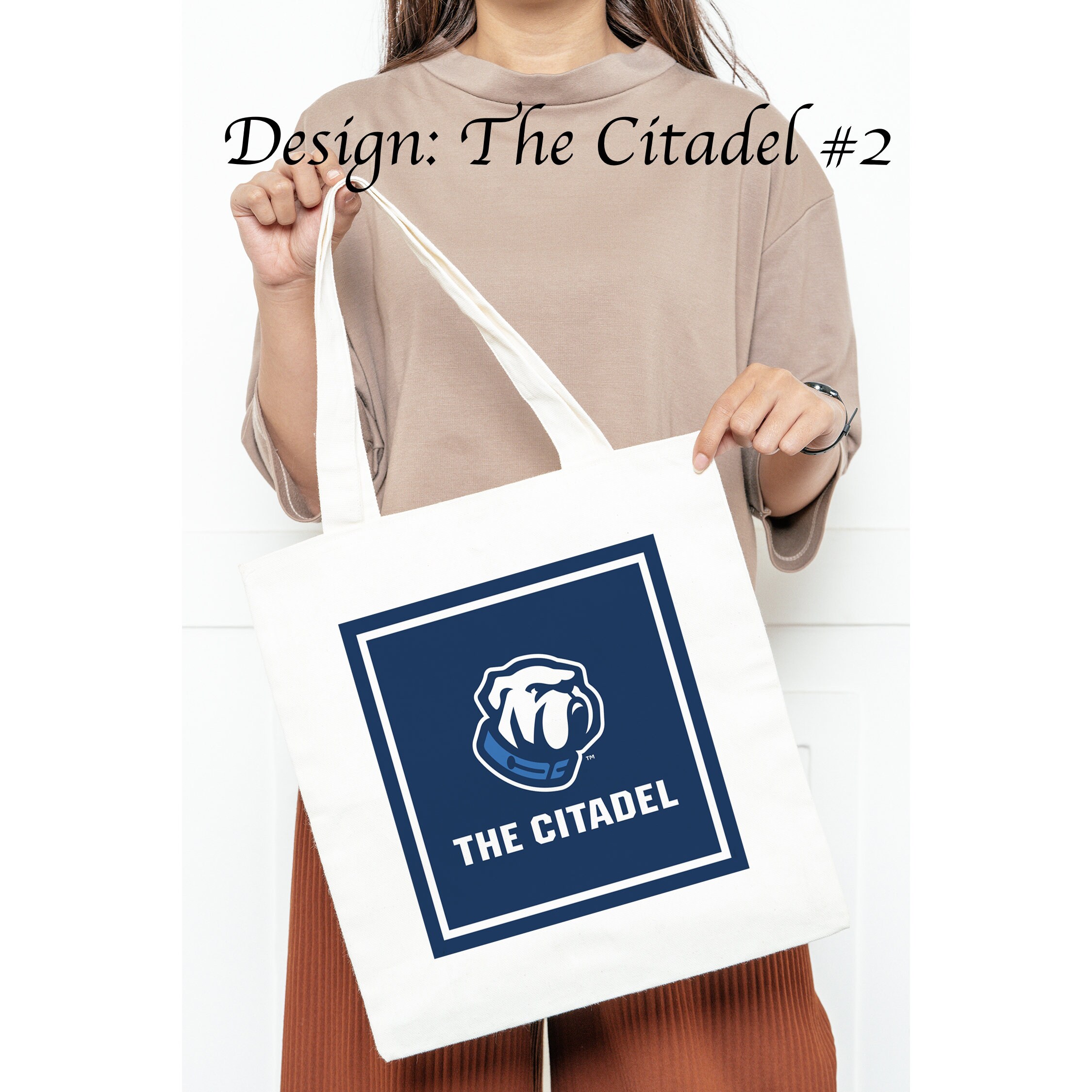 The Citadel Canvas Tote Bag - Etsy