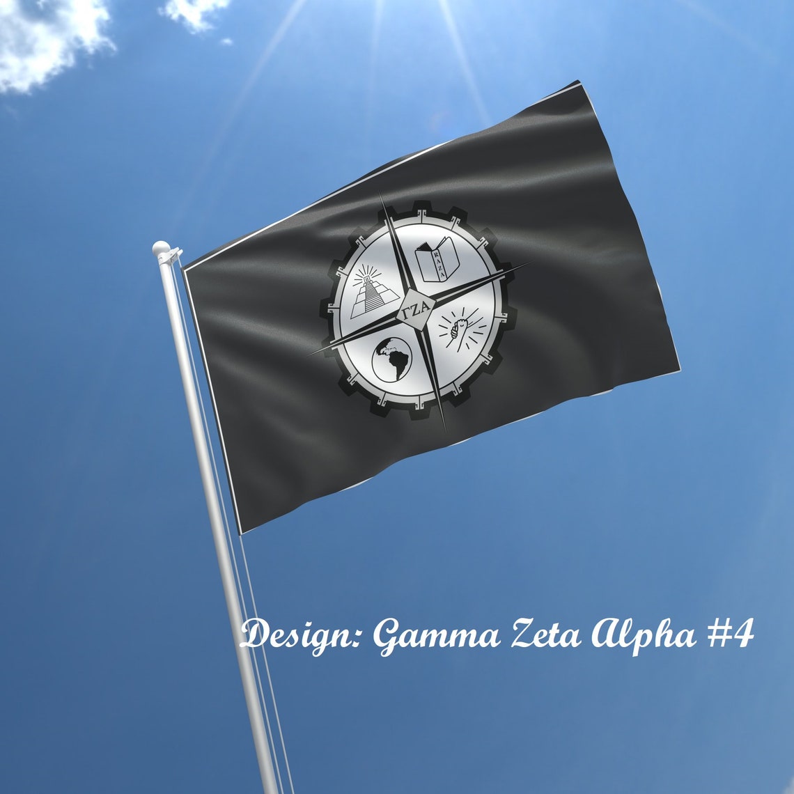 Gamma Zeta Alpha Officially Licensed Flag Banner - Etsy