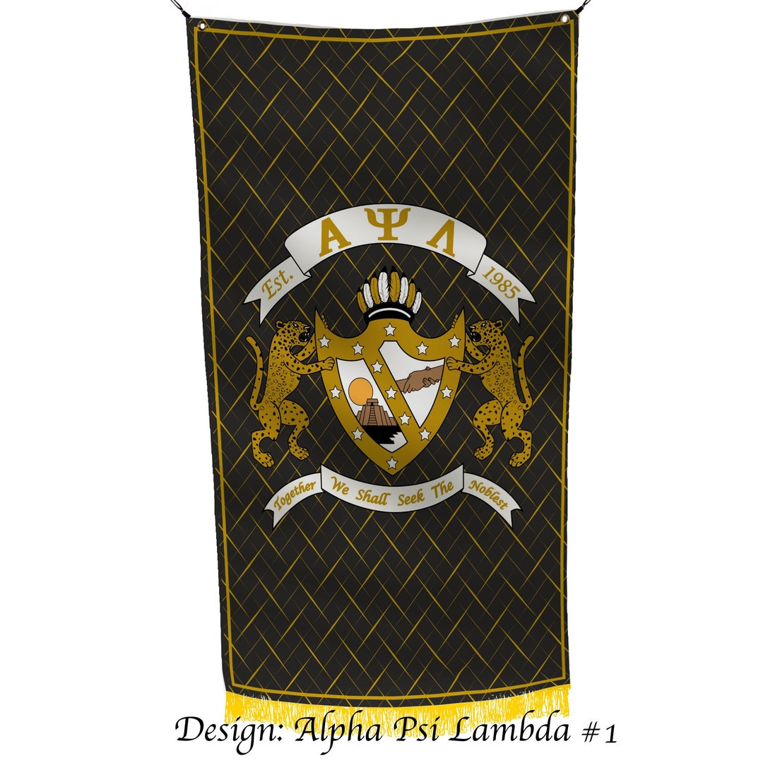 Bandera con licencia oficial de Alpha Psi Lambda - Etsy España