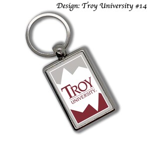 Troy University Key Chain Metallic - Etsy