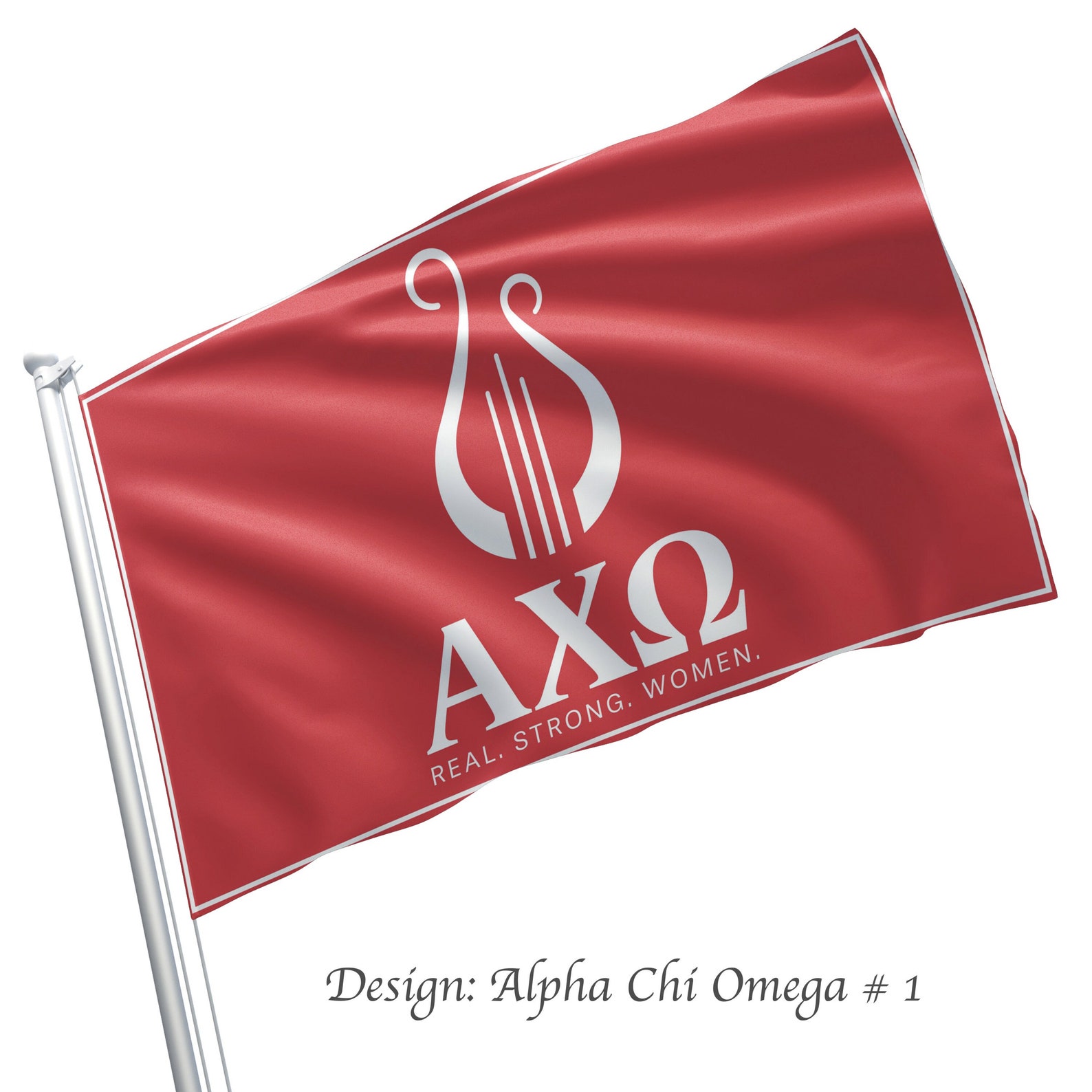 Alpha Chi Omega Officially Licensed Flag Banner - Etsy