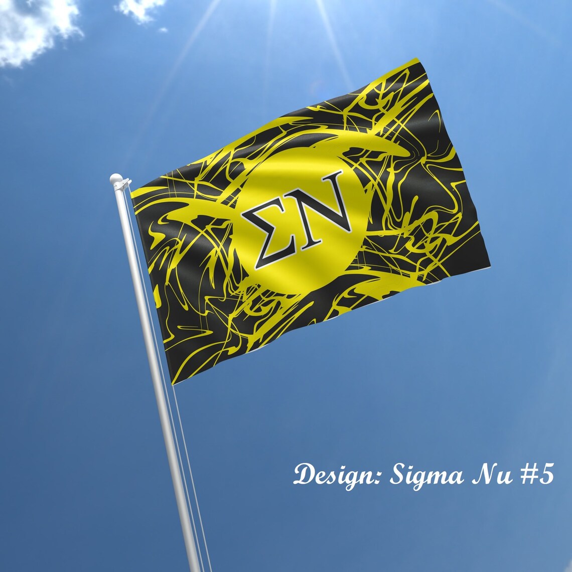 Sigma Nu Officially Licensed Flag Banner | Etsy