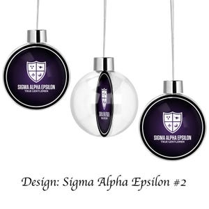 Sigma Alpha Epsilon Round Ball Ornament Christmas Decor - Etsy