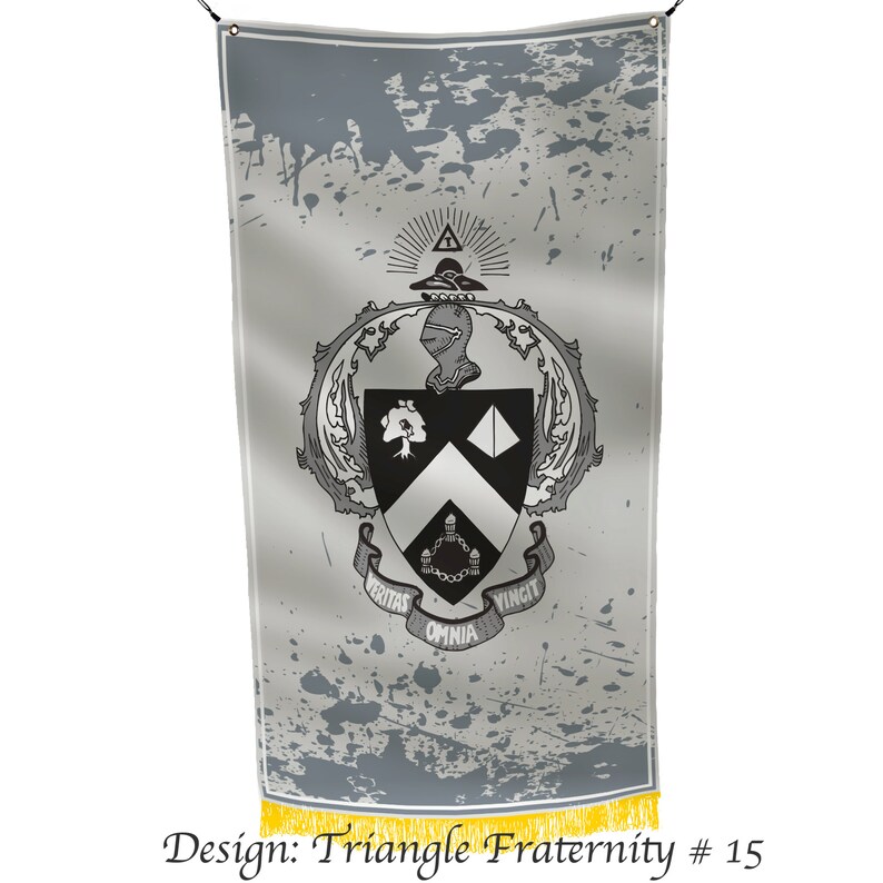 Triangle Fraternity Flag Banner officially Licensed - Etsy
