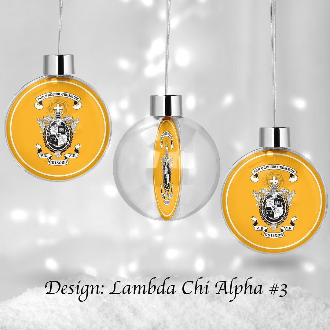 Lambda Chi Alpha Round Ball Ornament Christmas Decor - Etsy