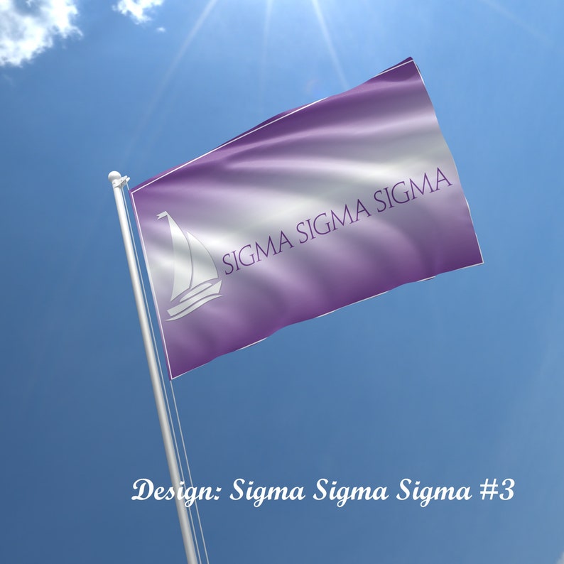 Sigma Sigma Sigma Officially Licensed Flag Banner - Etsy