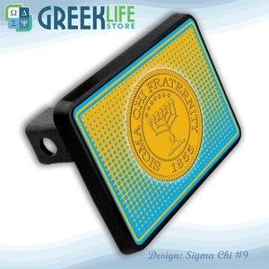 Sigma Chi Hitch Plate - Etsy