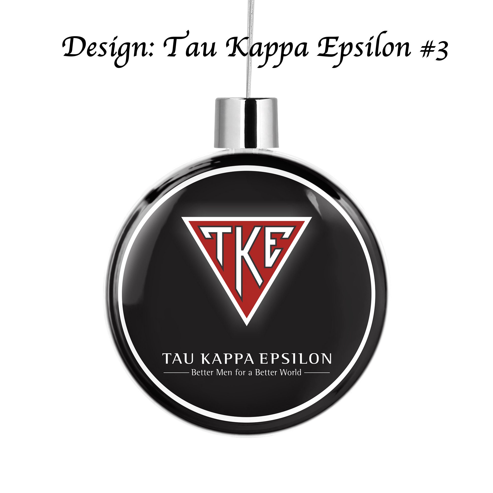 Tau Kappa Epsilon (TKE) Round Flat Ornament - Etsy
