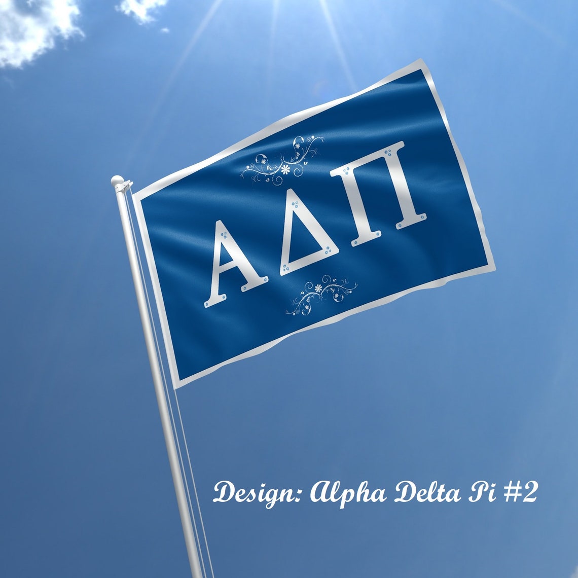 Alpha Delta Pi Officially Licensed Flag Banner | Etsy